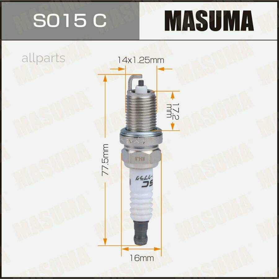 MASUMA S015C свеча зажигания никелевая ZFR5J-11(5584) MASUMA