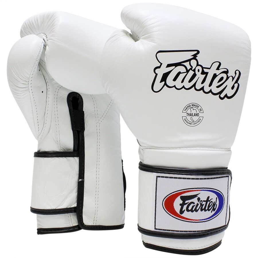Боксерские перчатки Fairtex Mexican Style белые (BGV9), 12 унций