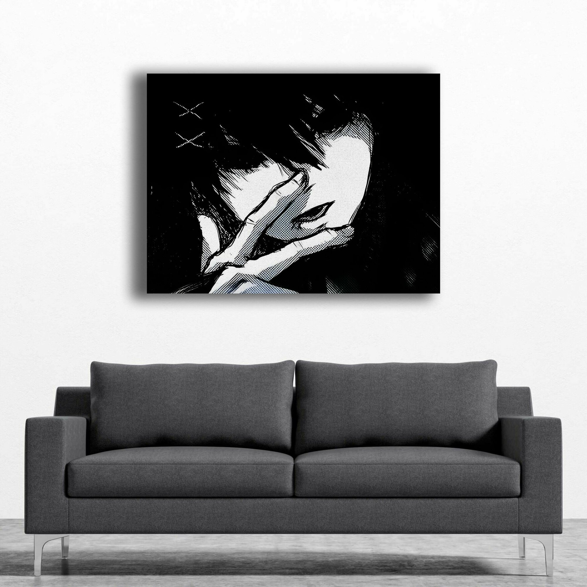 Интерьерная картина на холсте / dead inside / zxc 50*70