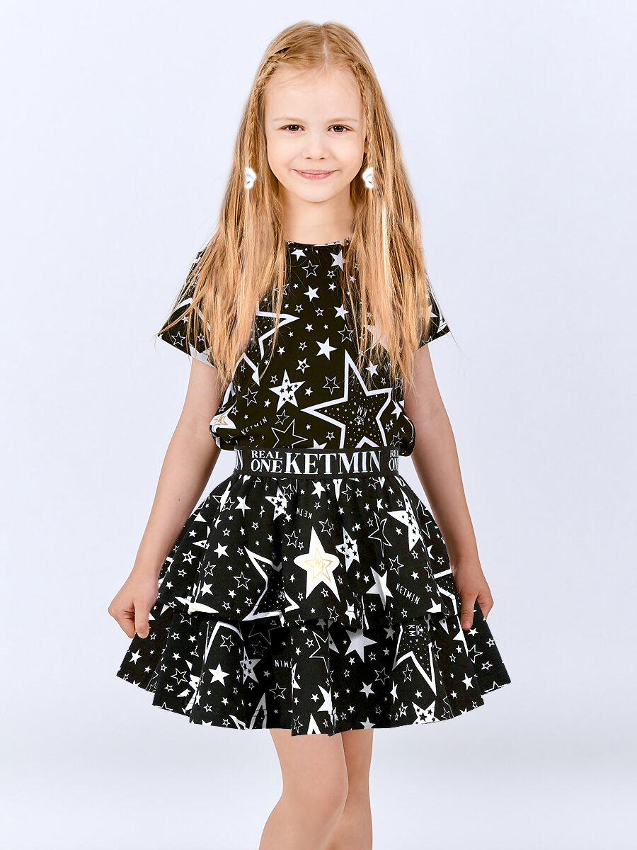 Юбка детская в садик плотная из футера PREMIUM LINE