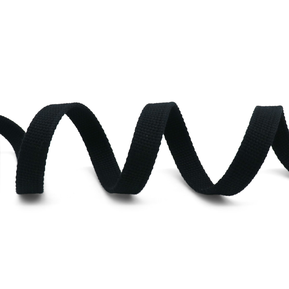 Стропа ременная 16 гр/м (70% хлопок, 9% полиэстер, 21% полипропилен), 15мм*25м, 4115 (черный)