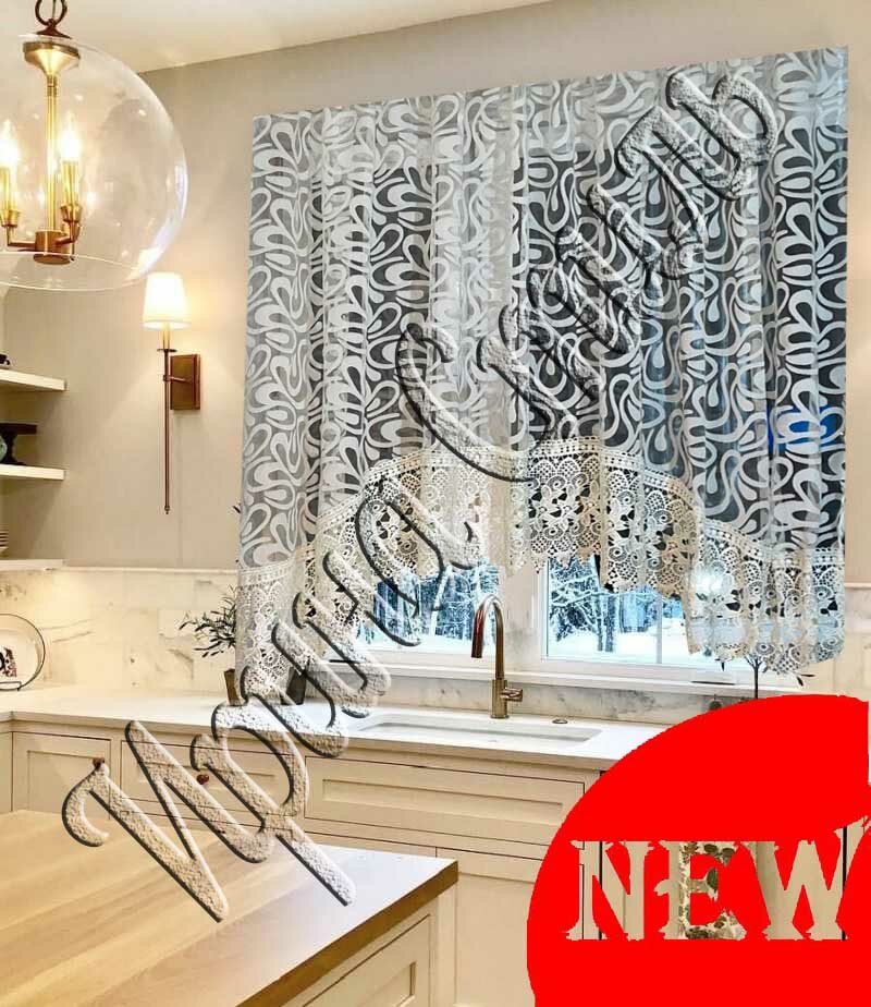 Тюль арка на кухню шторы занавески для кухни гостиной гардины в комнату короткие