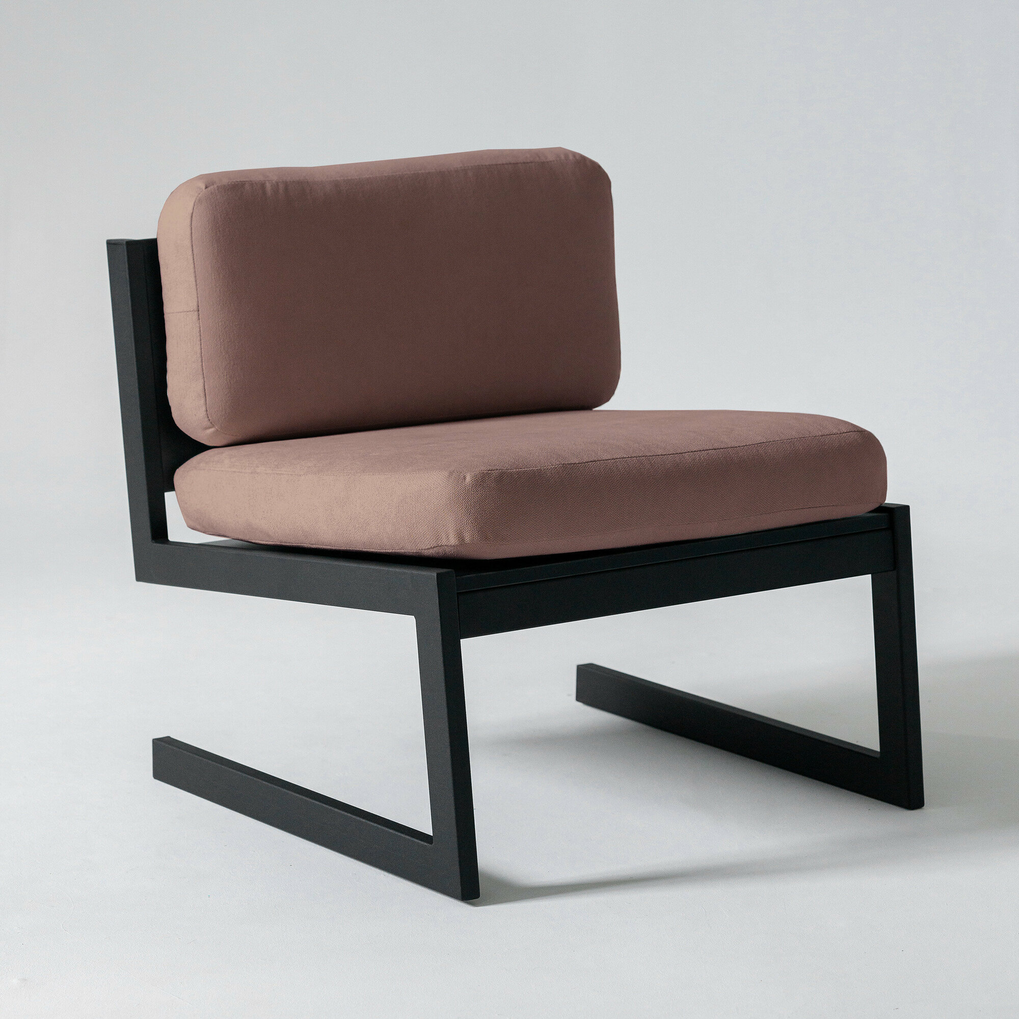 Кресло лофт Bengal 65х72х70 см, обивка: велюр, цвет: омега 21, на кухню, в офис, в прихожую, на балкон, в кафе, в салон красоты, прямой