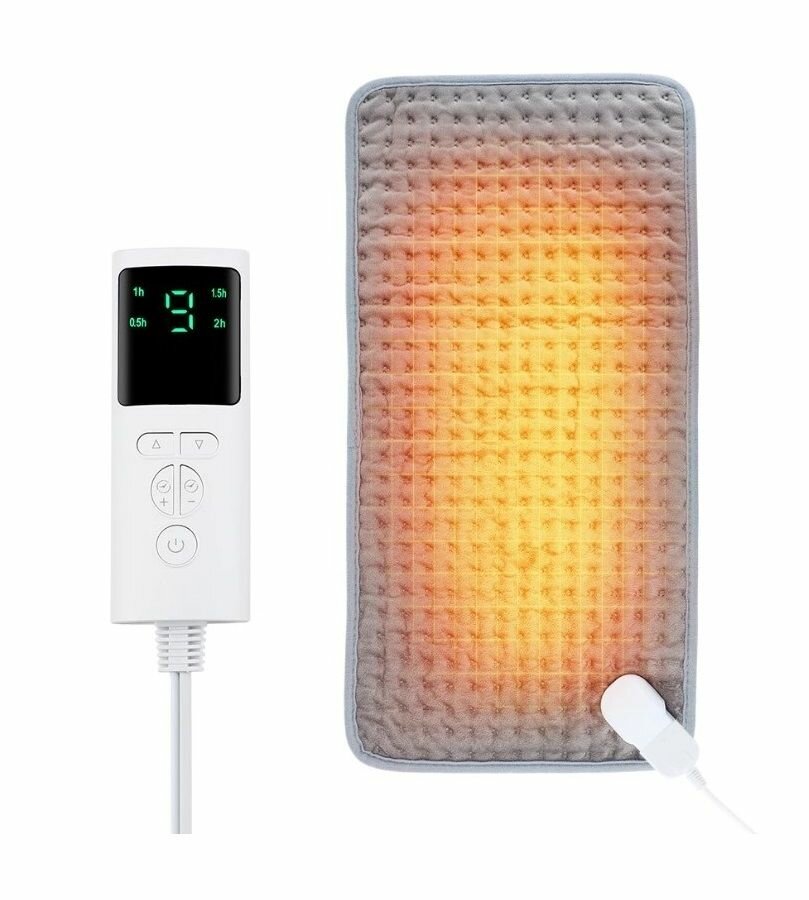 Электрогрелка / Коврик с подогревом с пультом управления / Электрическое мини одеяло с регулировкой температуры