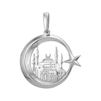 Подвеска, серебро, 925 проба, родирование