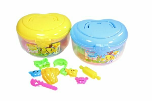 Масса для лепки 460гр. 18 цветов с набором форм "ASMAR"