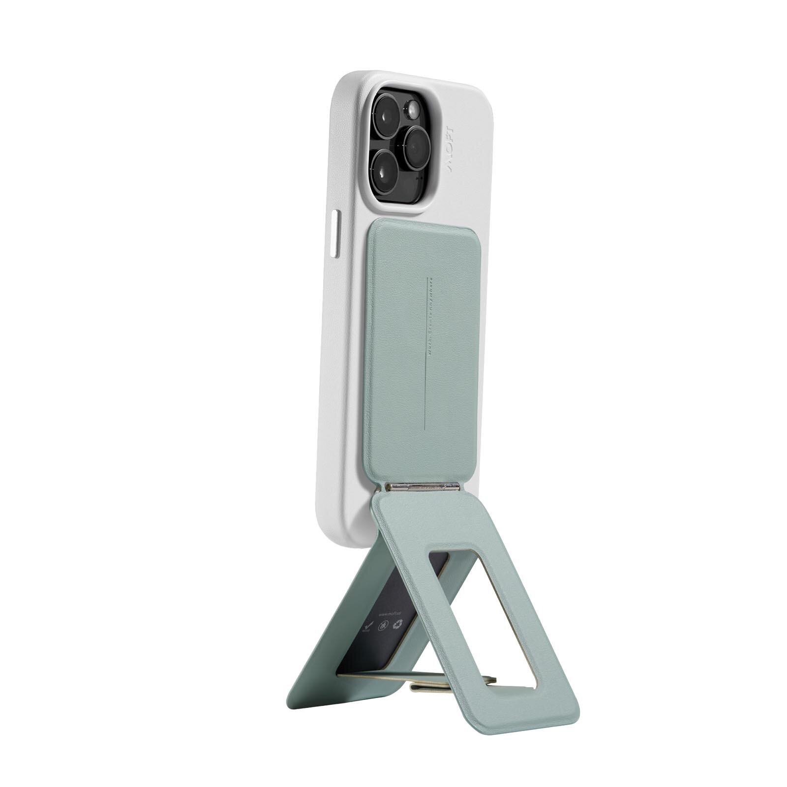 Магнитная подставка MOFT Snap Phone Tripod, трипод для телефона из экокожи, шалфейный