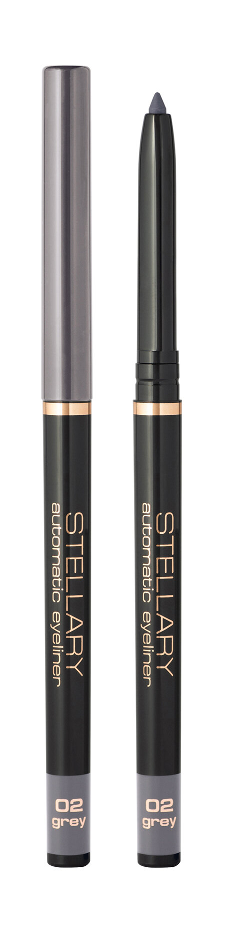 STELLARY Карандаш автоматический для глаз Automatic Eyeliner, 0,28 г, 02 Серый