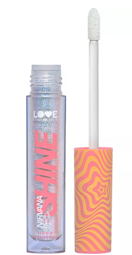 Сияющие жидкие тени для век Love Generation Nirvana, тон 05 серебряно-голубой, 2,8 мл