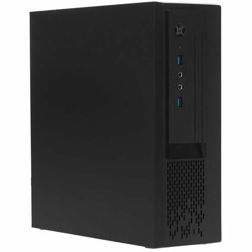 Компьютерный корпус POWERMAN PS201 (PS201-bl) черный - БП 300 Вт, компактный (SFF), Mini-ITX, USB 3.2 Gen1 Type-A