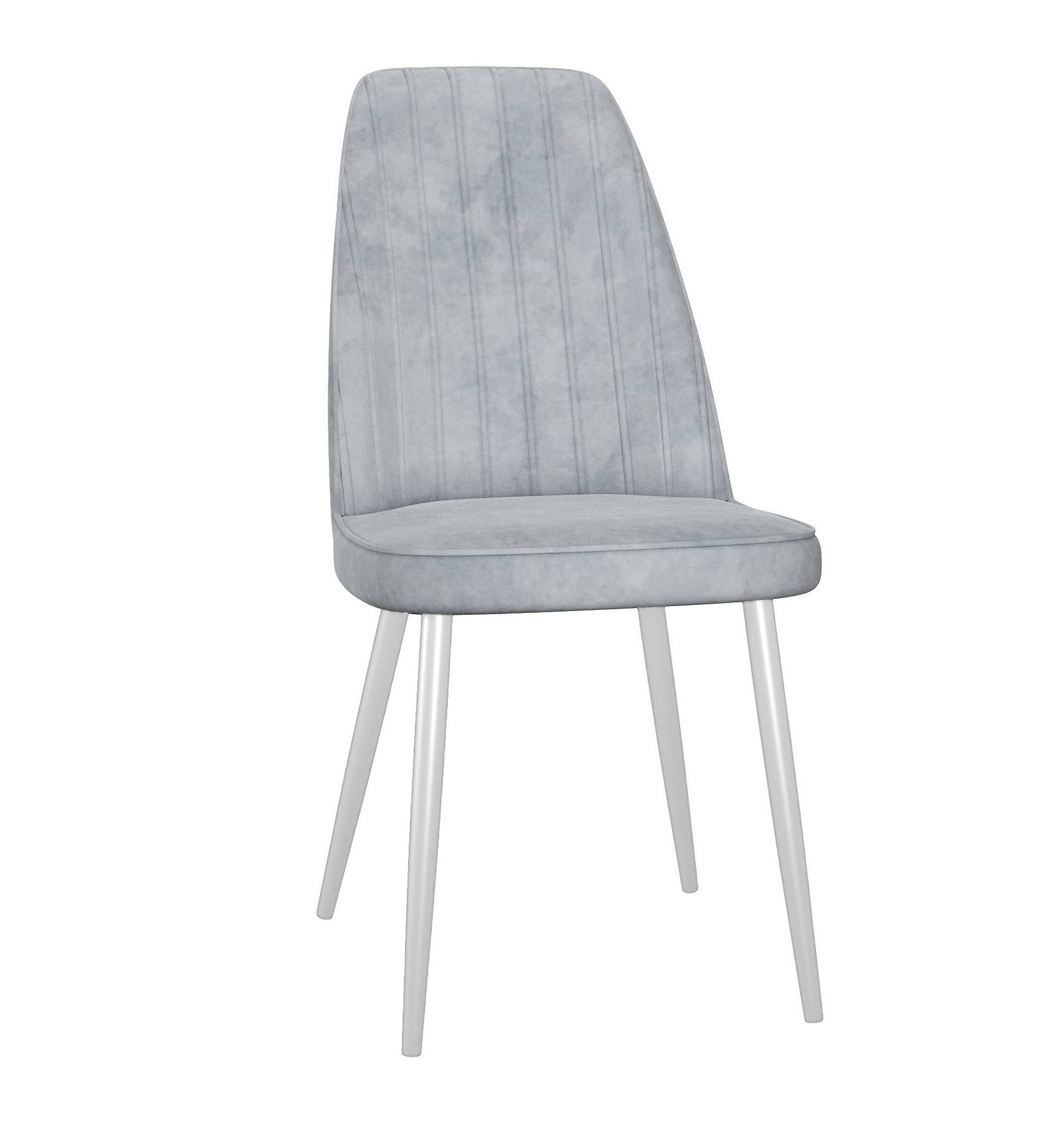 Стул DikLine 326 B22 GREY, ножки белые