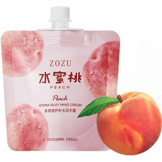 Крем для рук Zozu с экстрактом персика, 30 г