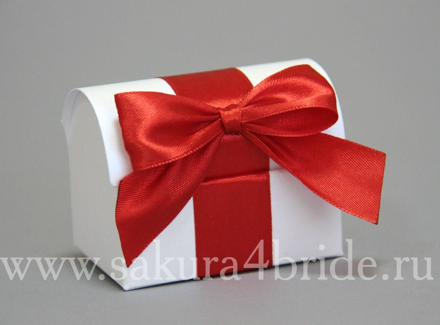 Бонбоньерки Sakura Сундучок белый - Упаковка, 31 шт