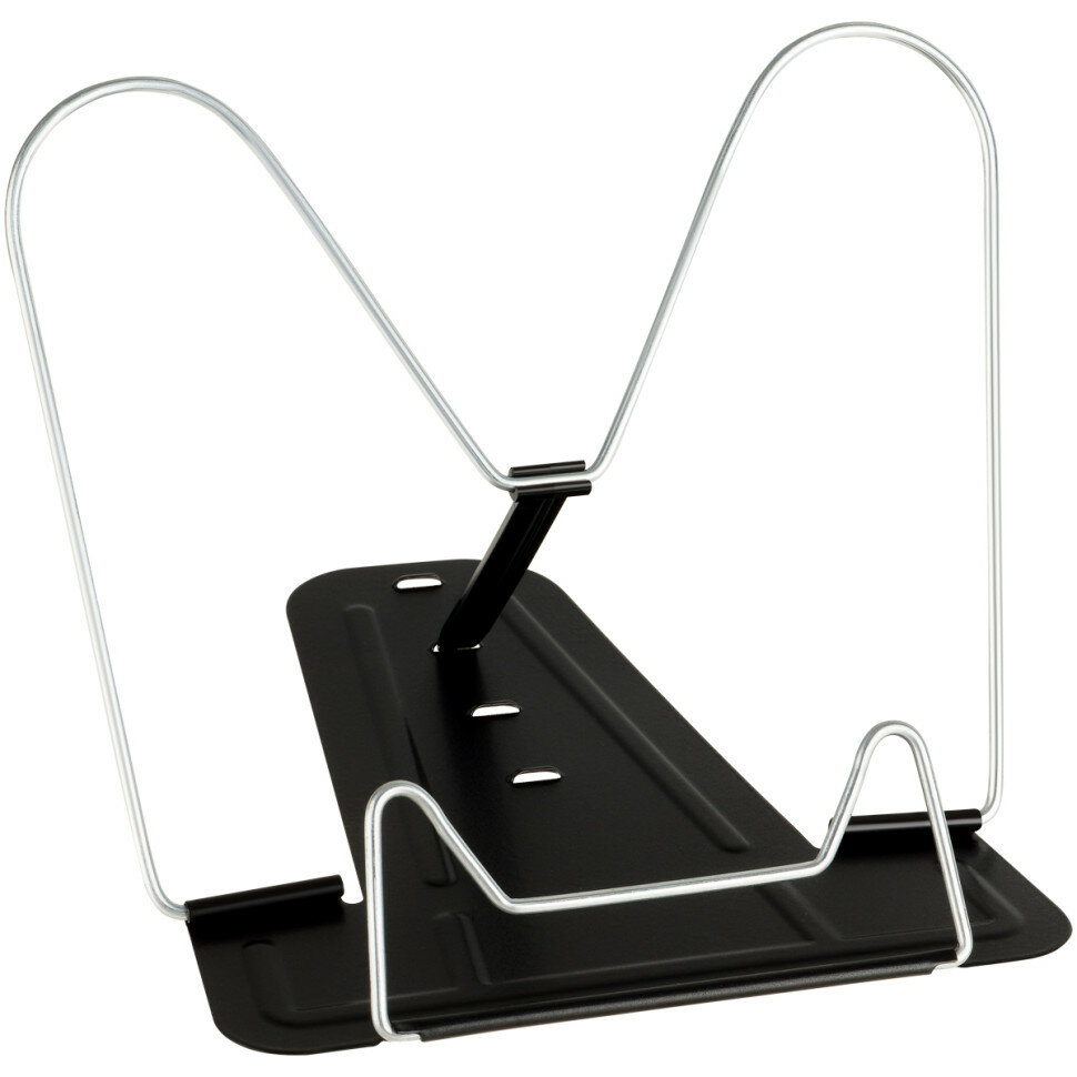 Подставка для книг СТАММ, металлическая, чёрная, 373798