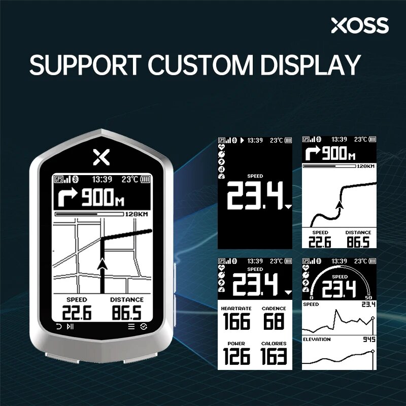 XOSS NAV Plus велокомпьютер с чехлом и защитной пленкой — фото 1