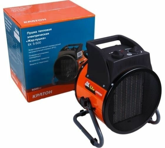 Пушка тепловая электрическая Кратон Жар-пушка ЕК 5-500, арт. 3 09 04 036