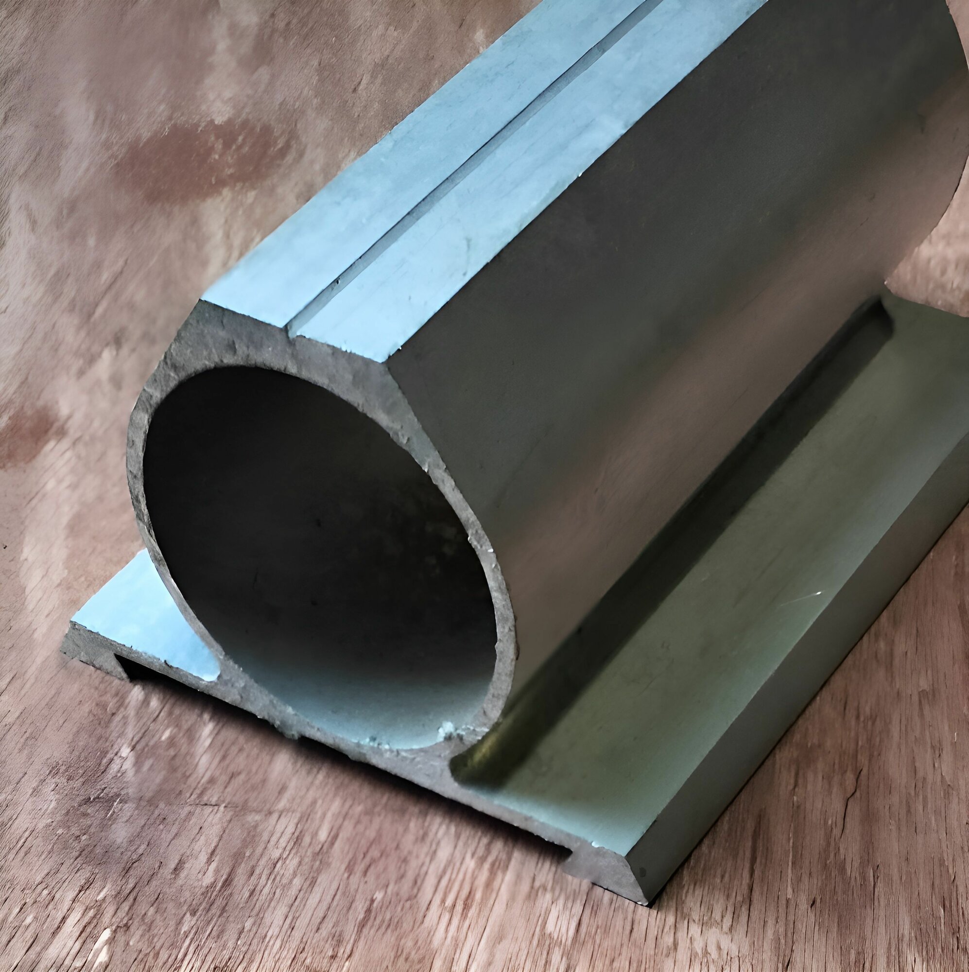 Профиль алюминиевый конструкционный круглый, "Ласточкин хвост", с заглушками