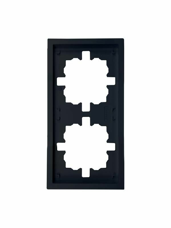 Рамка 2-мест. горизонт. ZIMA черн. бархат LEZARD 704-4200-147