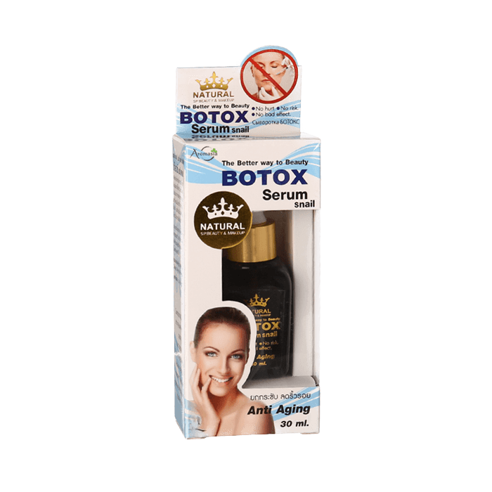 Антивозрастная сыворотка-ботокс для лица Natural SP Beauty с улиточным муцином и коллагеном 30 мл.