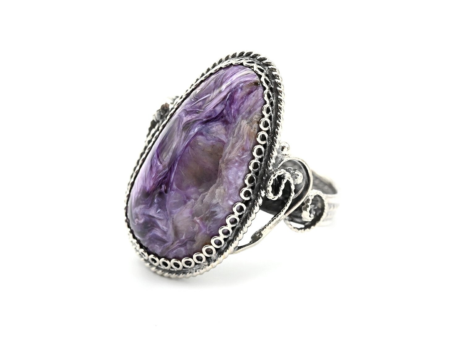 Кольцо, чароит