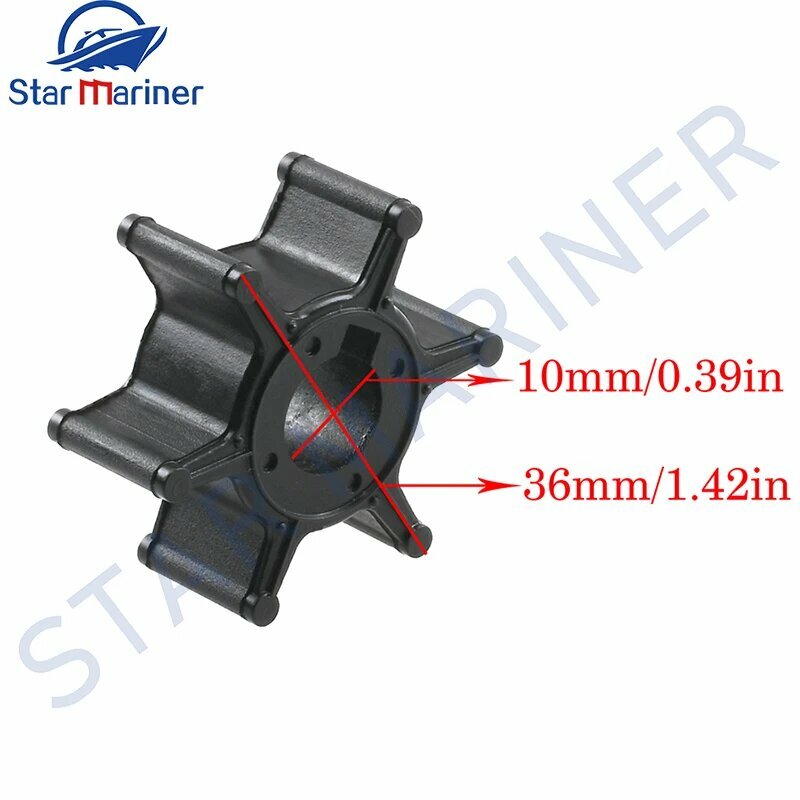 Крыльчатка водяного насоса Star Mariner 6L5-44352 для Yamaha F2 F2.5 3
