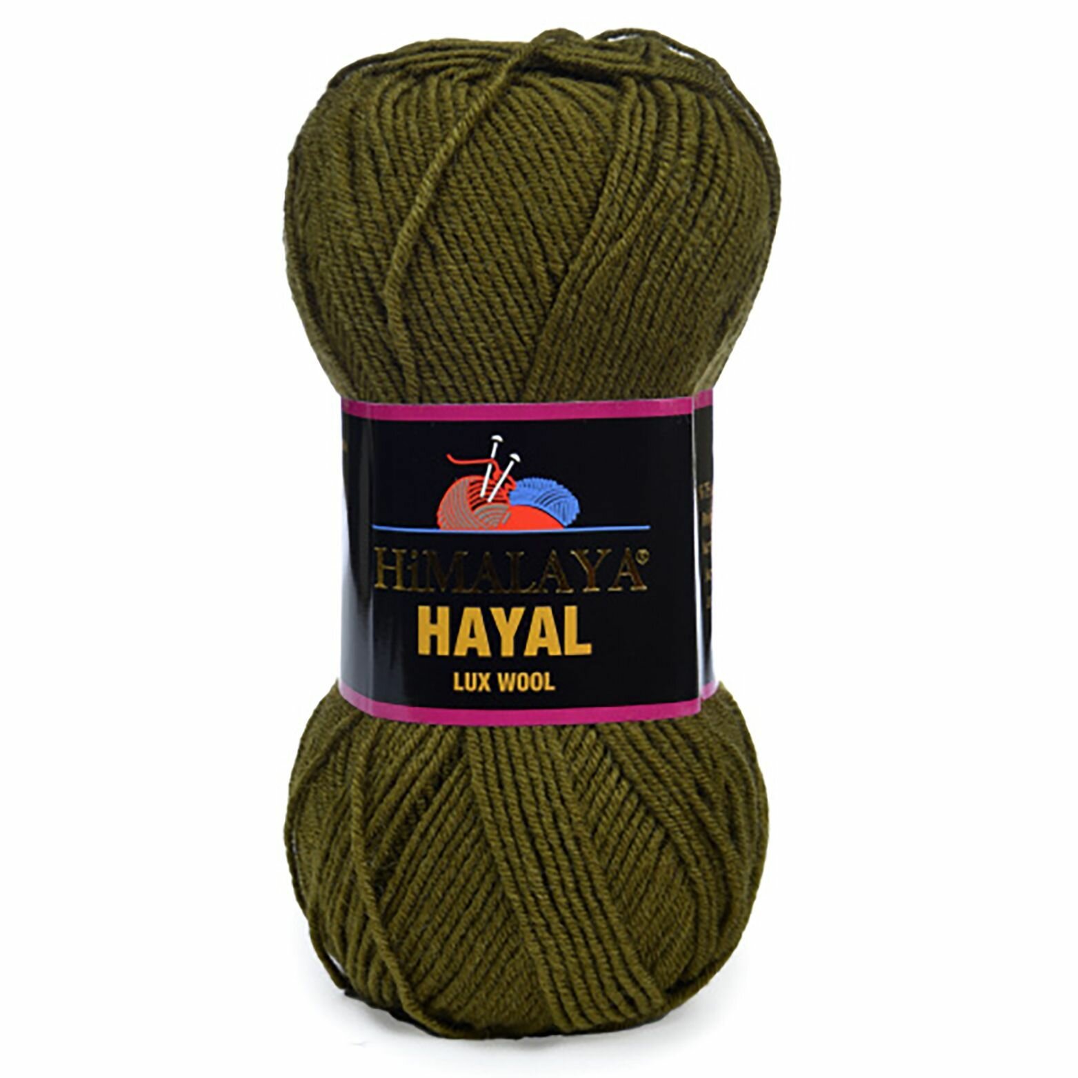 5 Мотков, Himalaya HAYAL LUX WOOL, 75% Акрил 25% Шерсть / 100 гр. - 250 м, Цвет-227-38