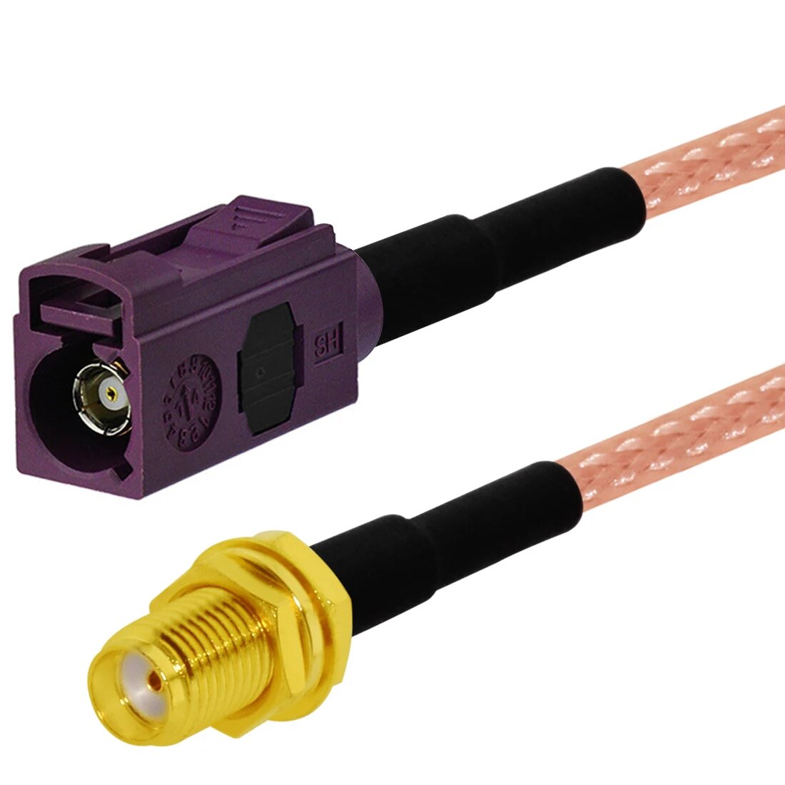 DexMRtiC SMA-Fakra кабель RG316 15/30/50/100 см 30CM, SMA-Fakra D