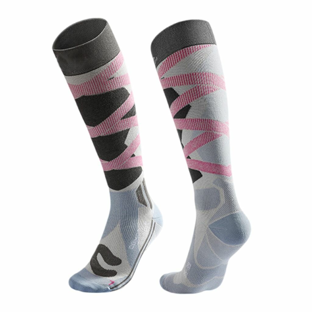 Зимние теплые спортивные носки для катания на лыжах на открытом воздухе-розовый, синий-M