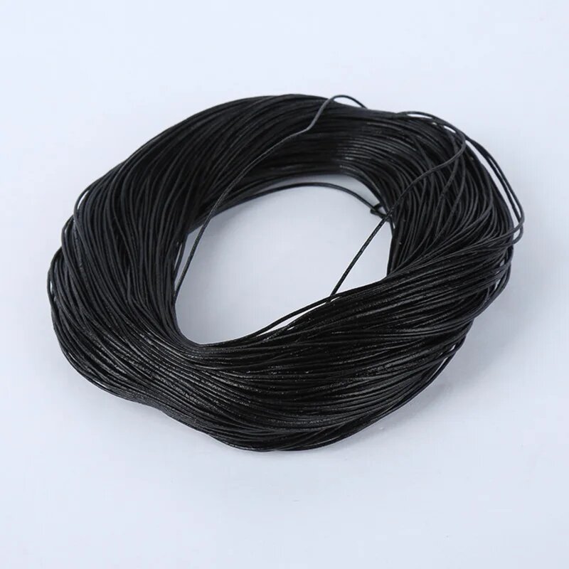 Кожаный шнур REGELIN для бижутерии 1-5 мм 3.0mm, Черный, black