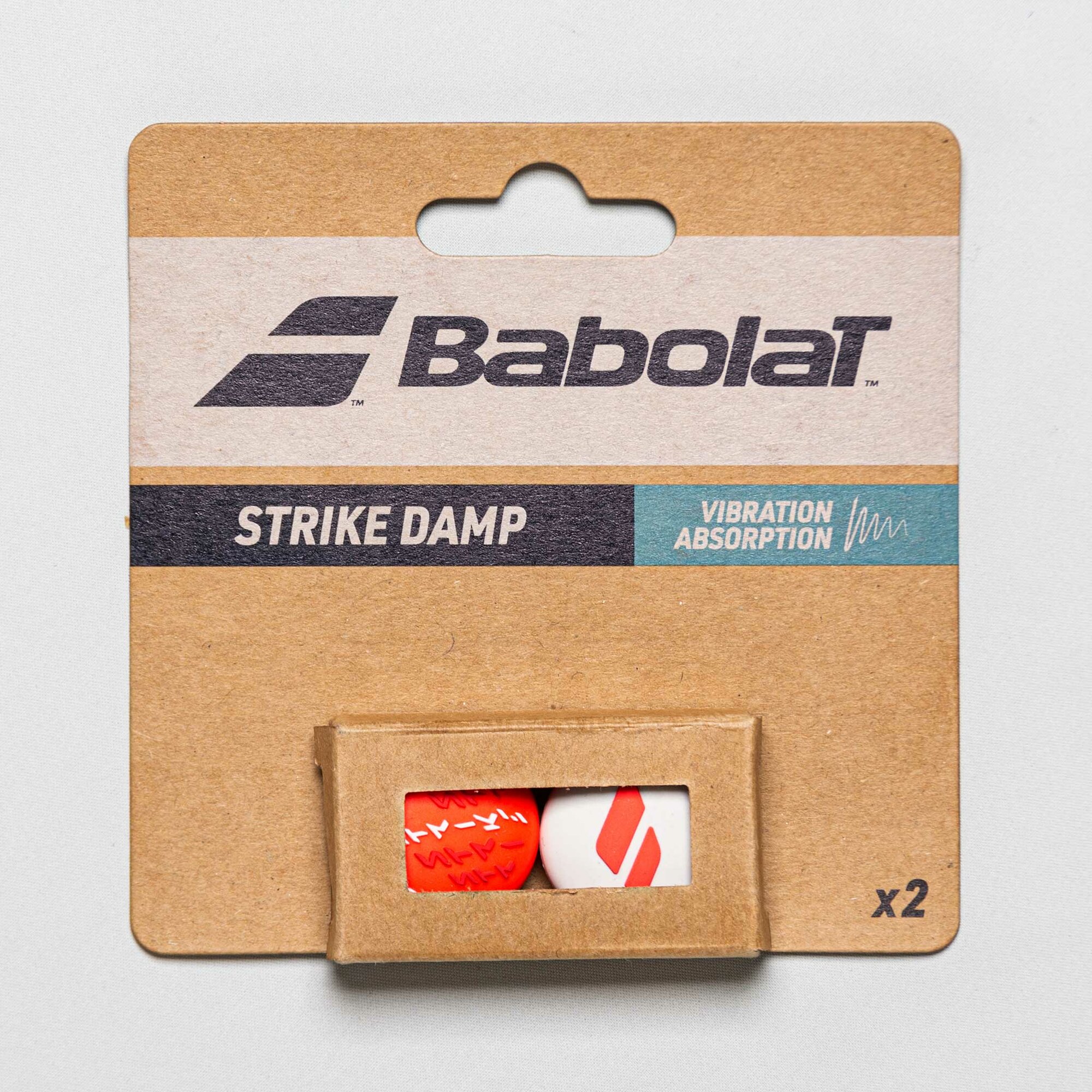 Набор виброгасителей Babolat Strike Damp бело-розовый