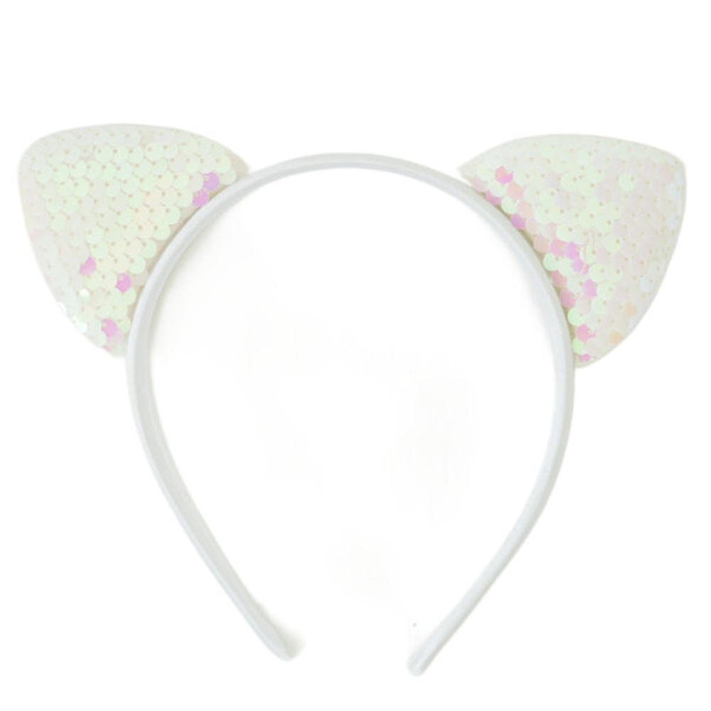 Ободок карнавальный Кошачьи ушки, перламутровый