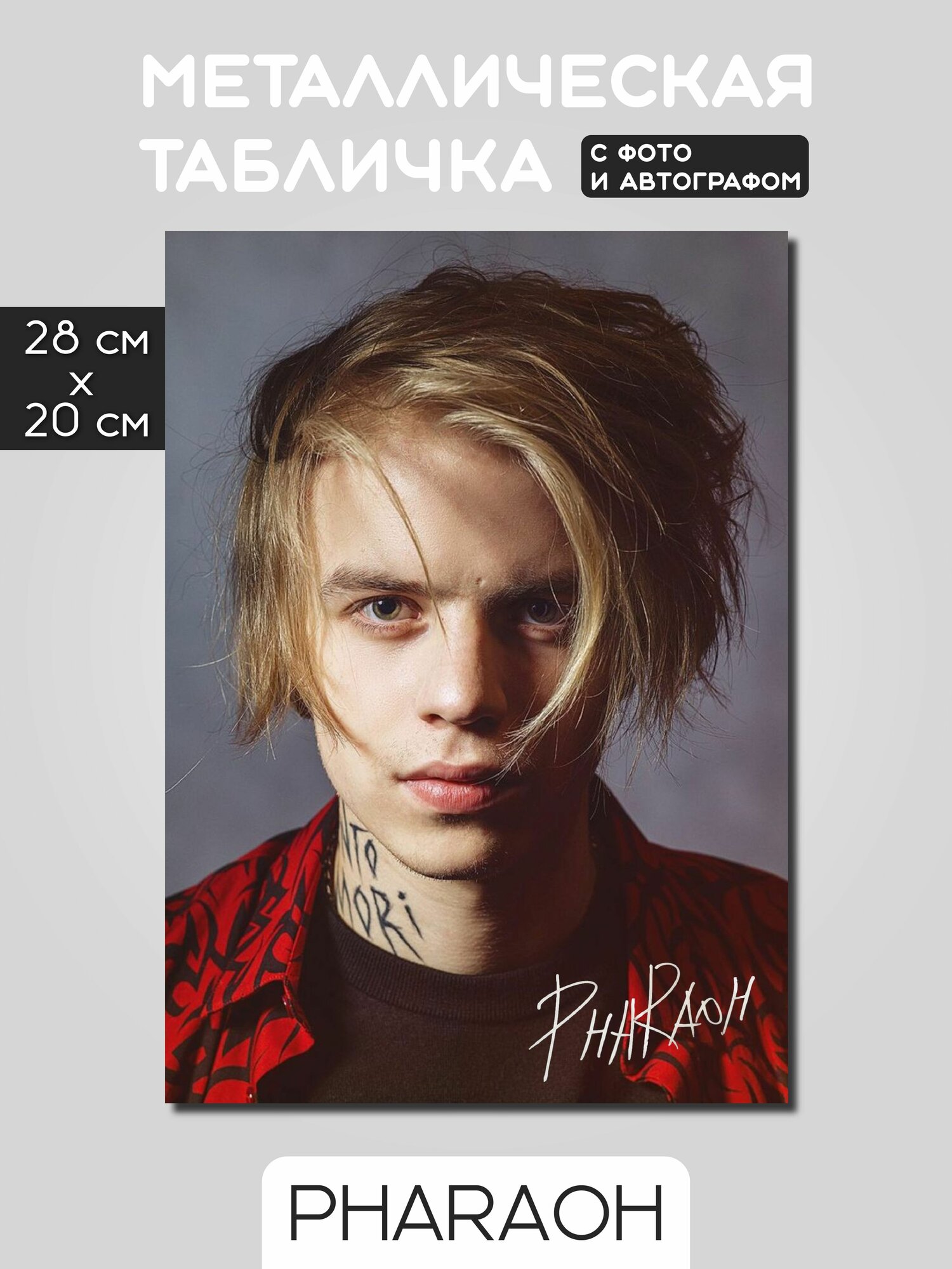 Фото и автограф на металле Фараон