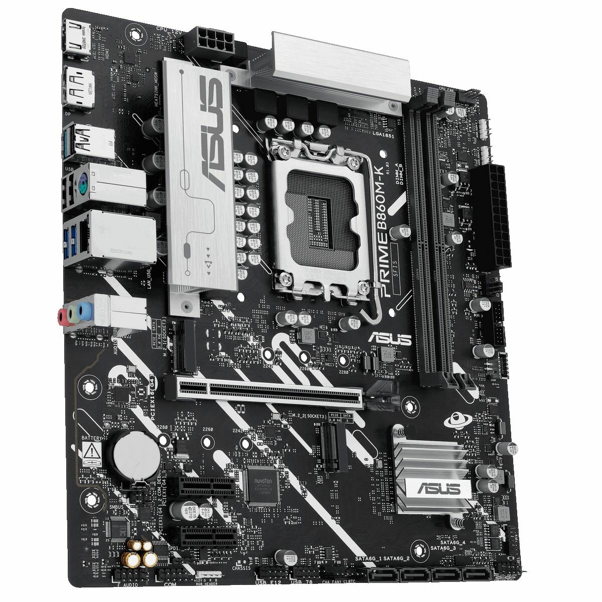 Материнская плата ASUS PRIME B860M-K, LGA1851, Intel B860, Micro-ATX, RTL (90MB1JT0-M0EAY0)