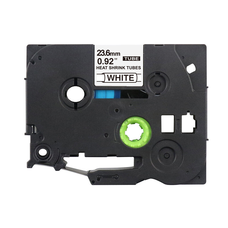 Термоусадочная лента PT-D210/E115B, для этикеток, 24мм, белая, желтая