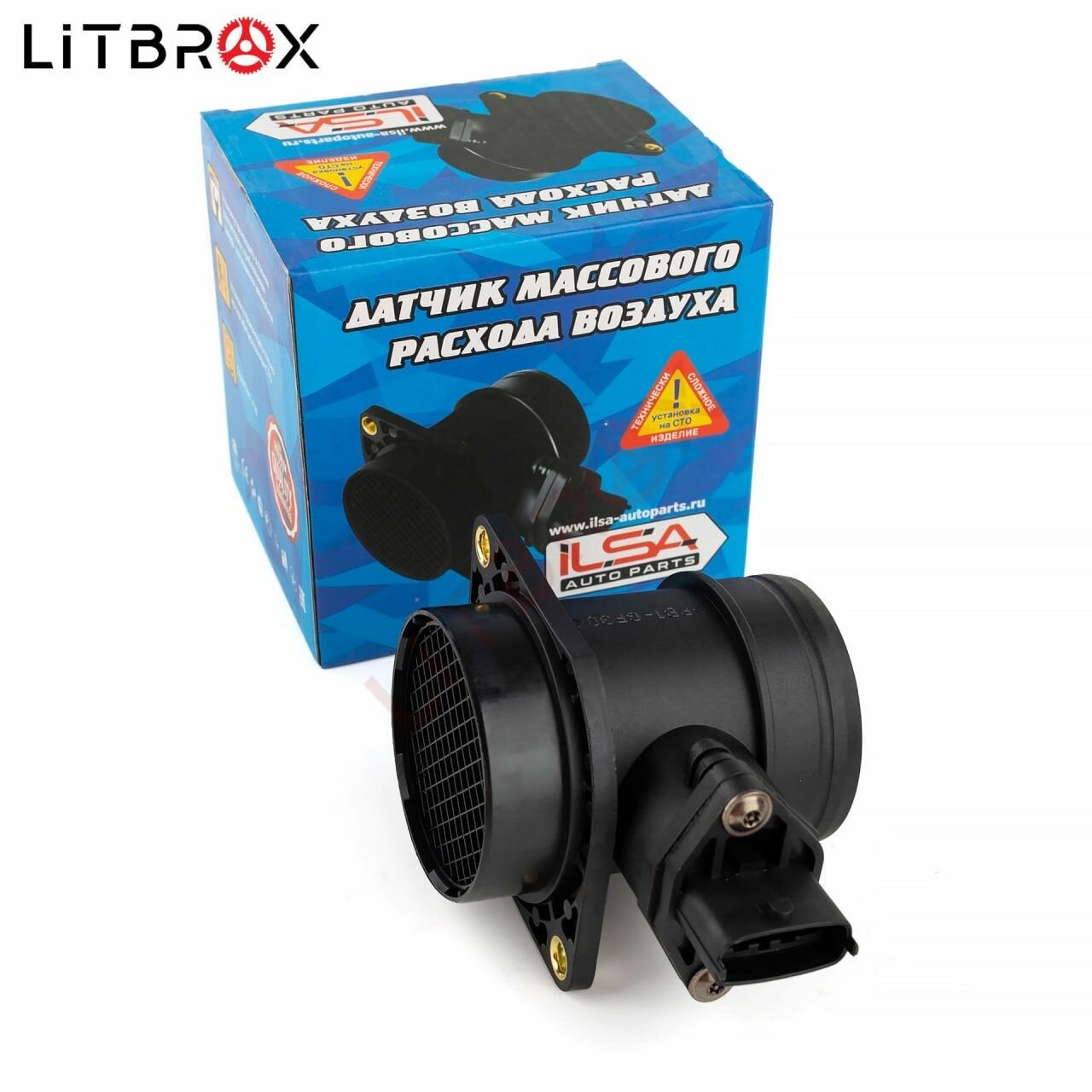 Датчик массового расхода воздуха / ДМРВ 'ILSA' ВАЗ LADA 2110-2112, 4х4, 2121 Niva/Нива, 2123 Chevrolet Niva/Шеви-Нива (05-), 3302 GAZ/ГАЗель / LS0102; 0280218037