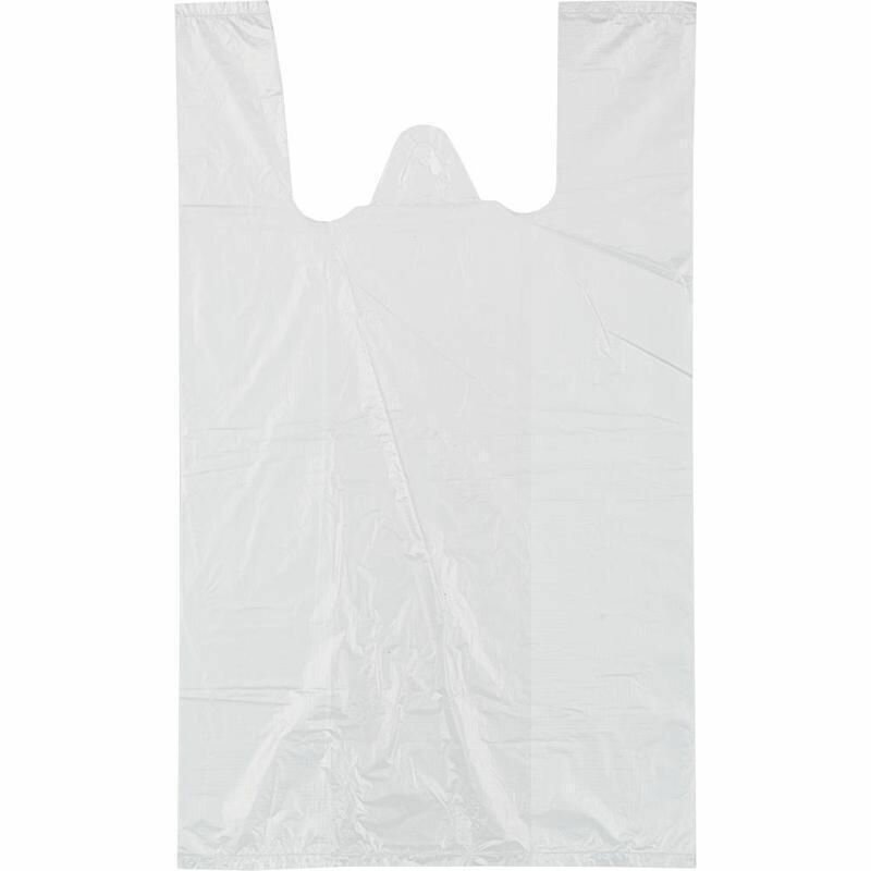 Пакеты-майка КНР "Эконом", белые, ПНД, 24+12х44 см, 12 мкм, 90 шт