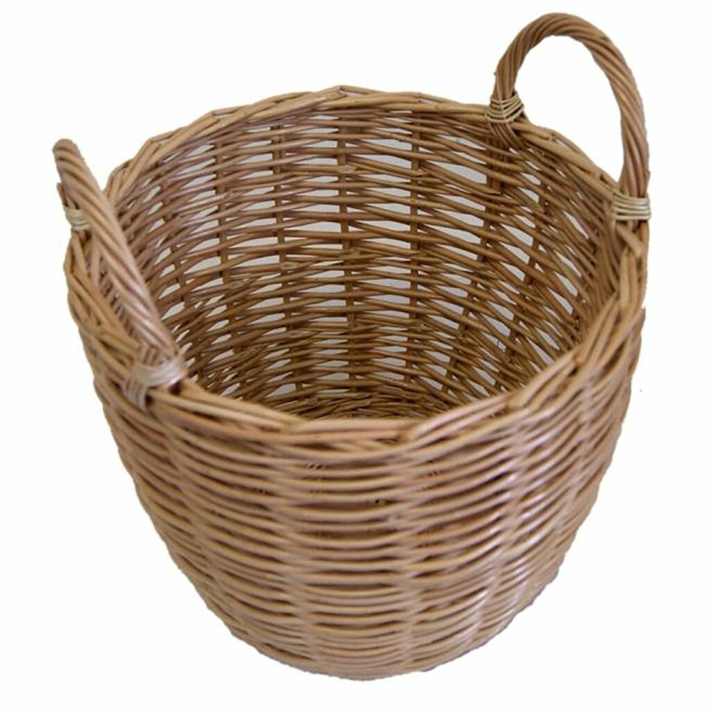 Корзина Вятская корзина плетеная "Ушат-1" 6л, д28 см, h 21 см, круглая, глубокая, лоза ручное плетение (НХП0080/3)