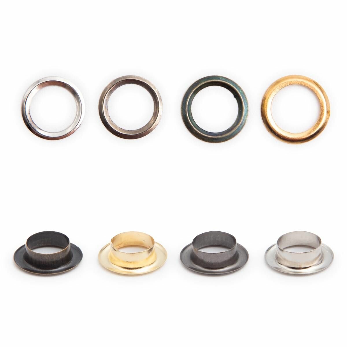 Люверсы Hobby&Pro Мультиколор, с инструментом для установки, 60 комплектов, диаметр 8 мм, 100394