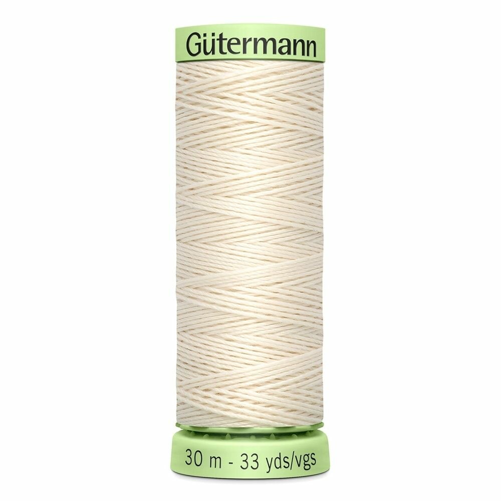 Декоративная нить Gutermann Top Stitch 30/30 м для декоративной отстрочки, 100% полиэстер, цвет 802 молочно-бежевый, 5 шт (3)