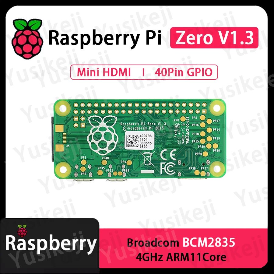 Raspberry Pi Zero v1.3 Zero-Solder, только плата — фото 1