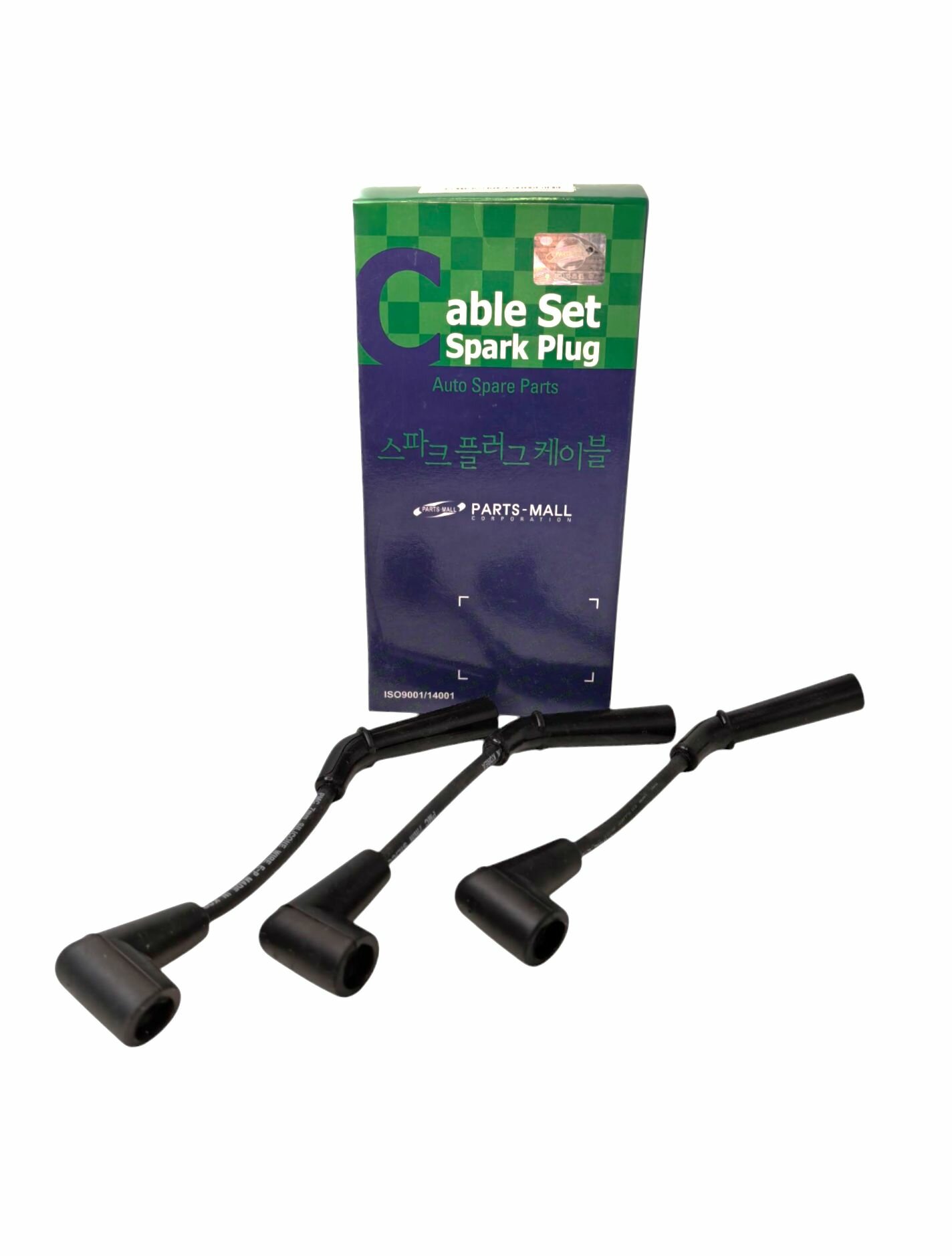 Провода высоковольтные (комплект 3 провода) Дэу Матиз/Шевроле Спарк 0.8 (Daewoo Matiz/Chevrolet Spark) PMC 96291306