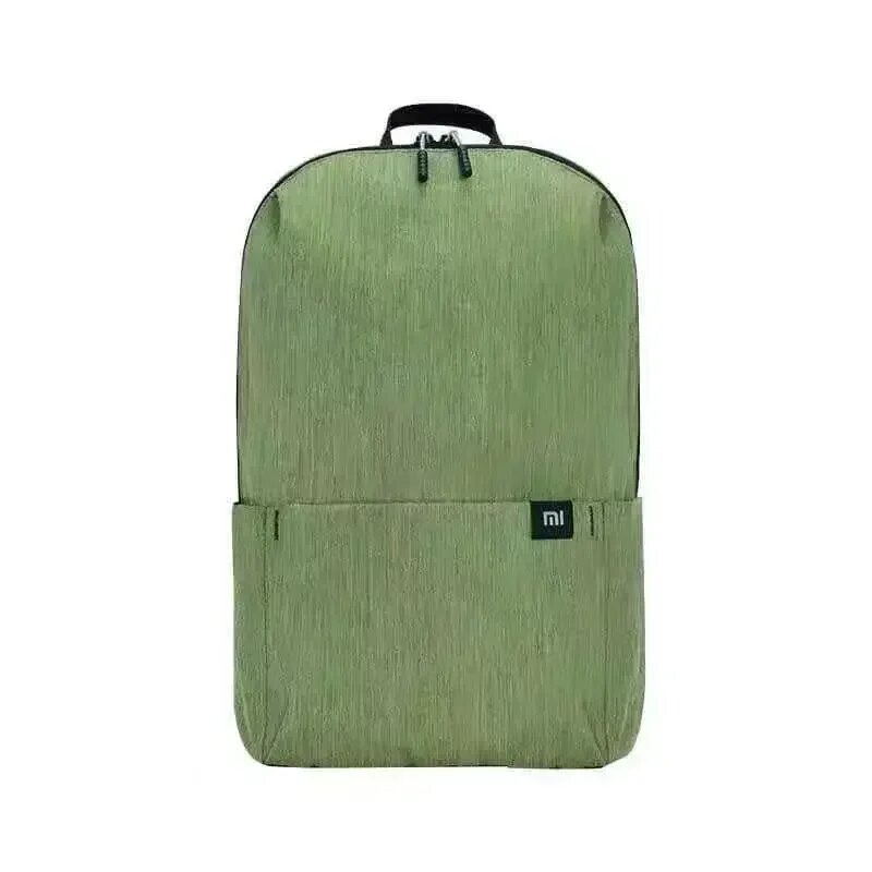 XIAOMI красочный маленький рюкзак, сумка для ноутбука, мужская и женская сумка на плечо, водонепроницаемая студенческая портативная спортивная сумка, рюкзак для кампуса 10L, Army green