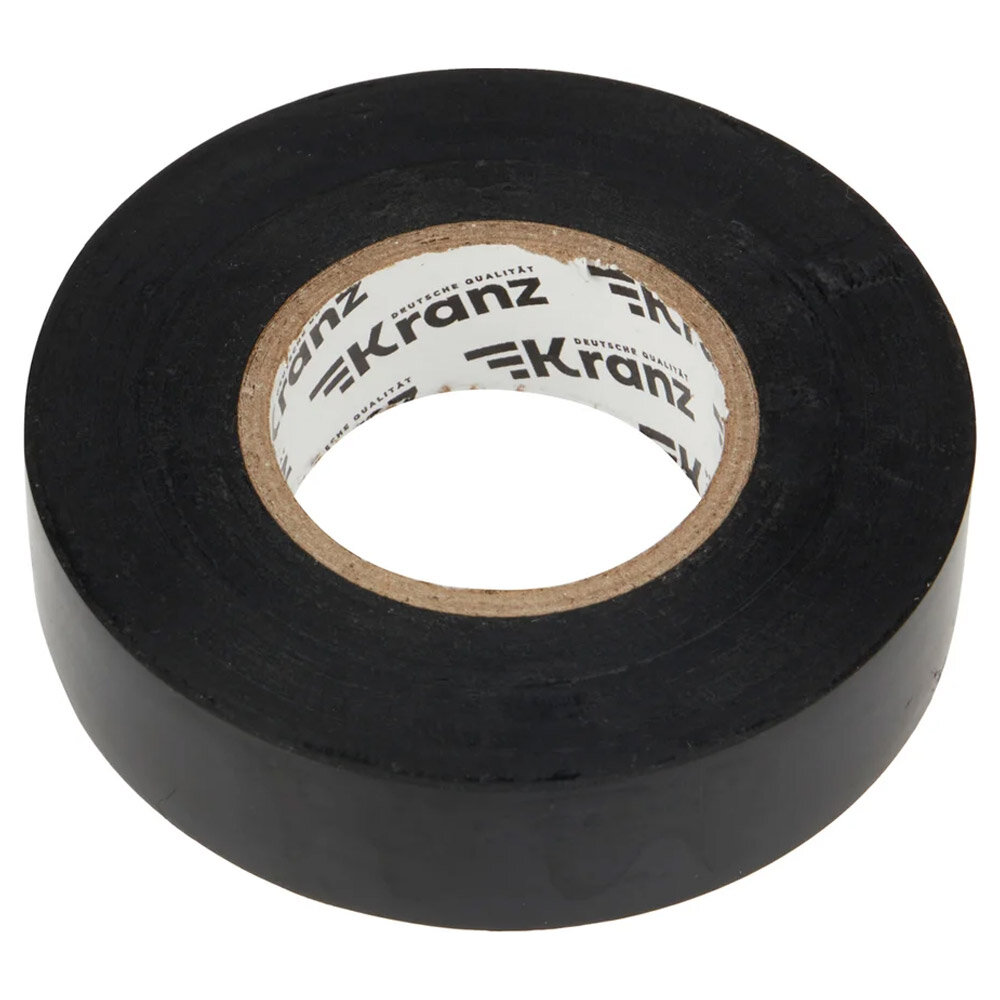 Набор Изолента ПВХ KRANZ профессиональная, 0.18х19 мм, 20 м, черная {KR-09-2806} 2 шт