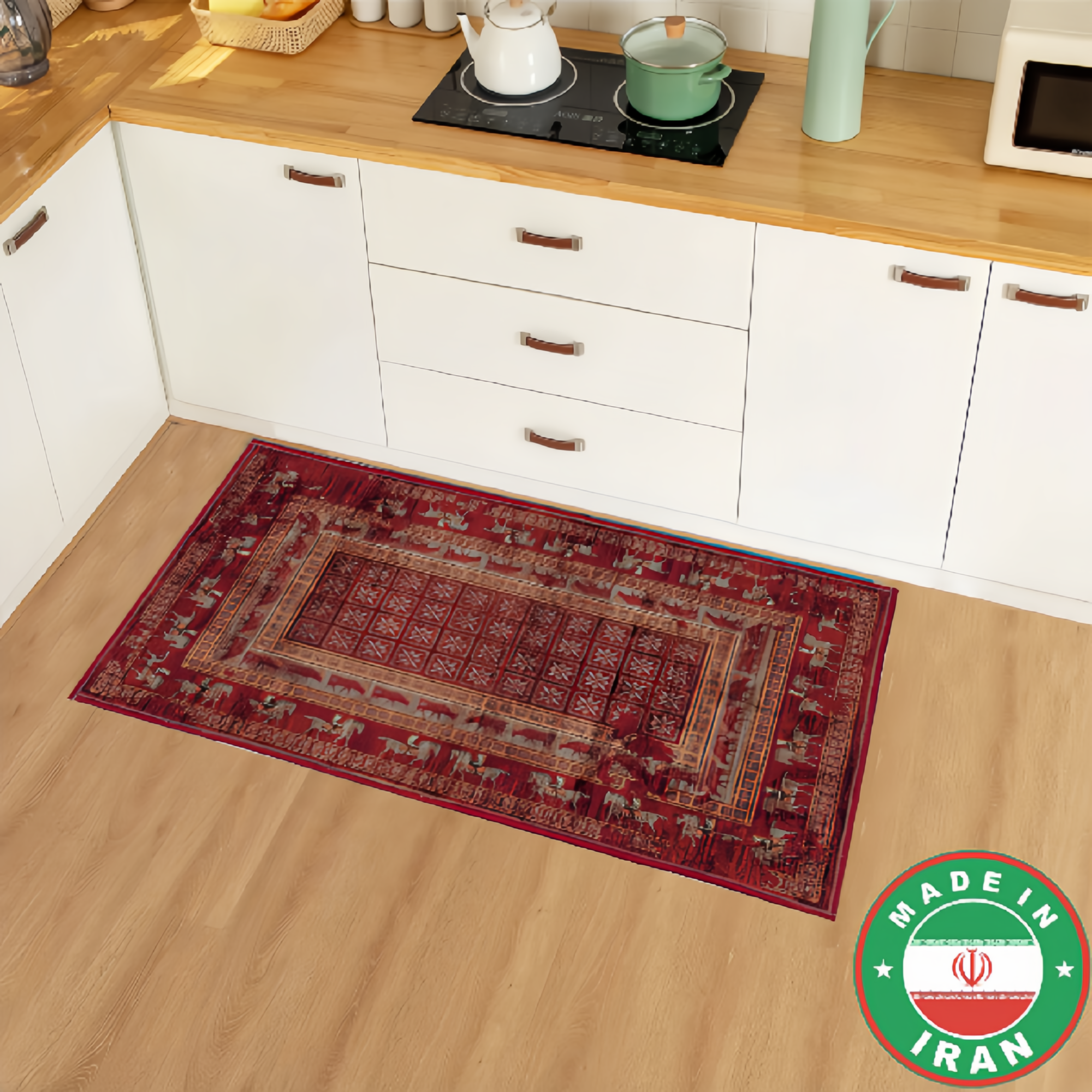 Ковер комнатный на пол безворсовый 60 х 120 см Пазирик Пазирик