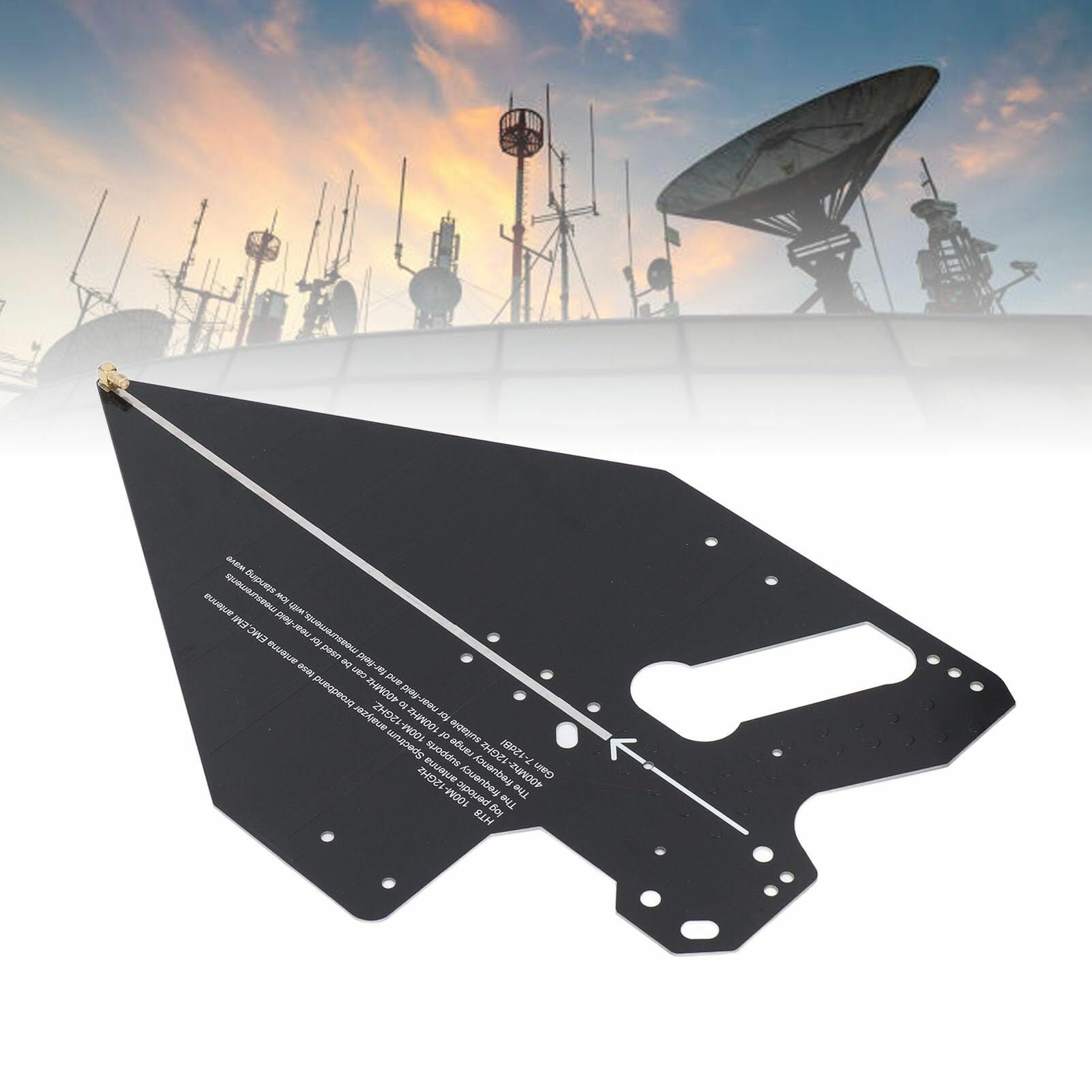 Логопериодическая направленная антенна HT8 Ультра широкополосная антенна с высоким коэффициентом усиления 712 дБи 0.112 ГГц