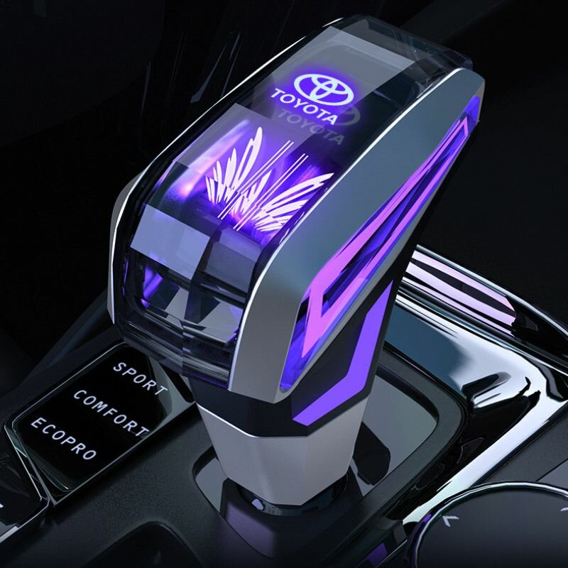 Универсальный рычаг переключения передач с кристальным LED сенсорным подсвечиванием, подходящий для автомобилей Toyota