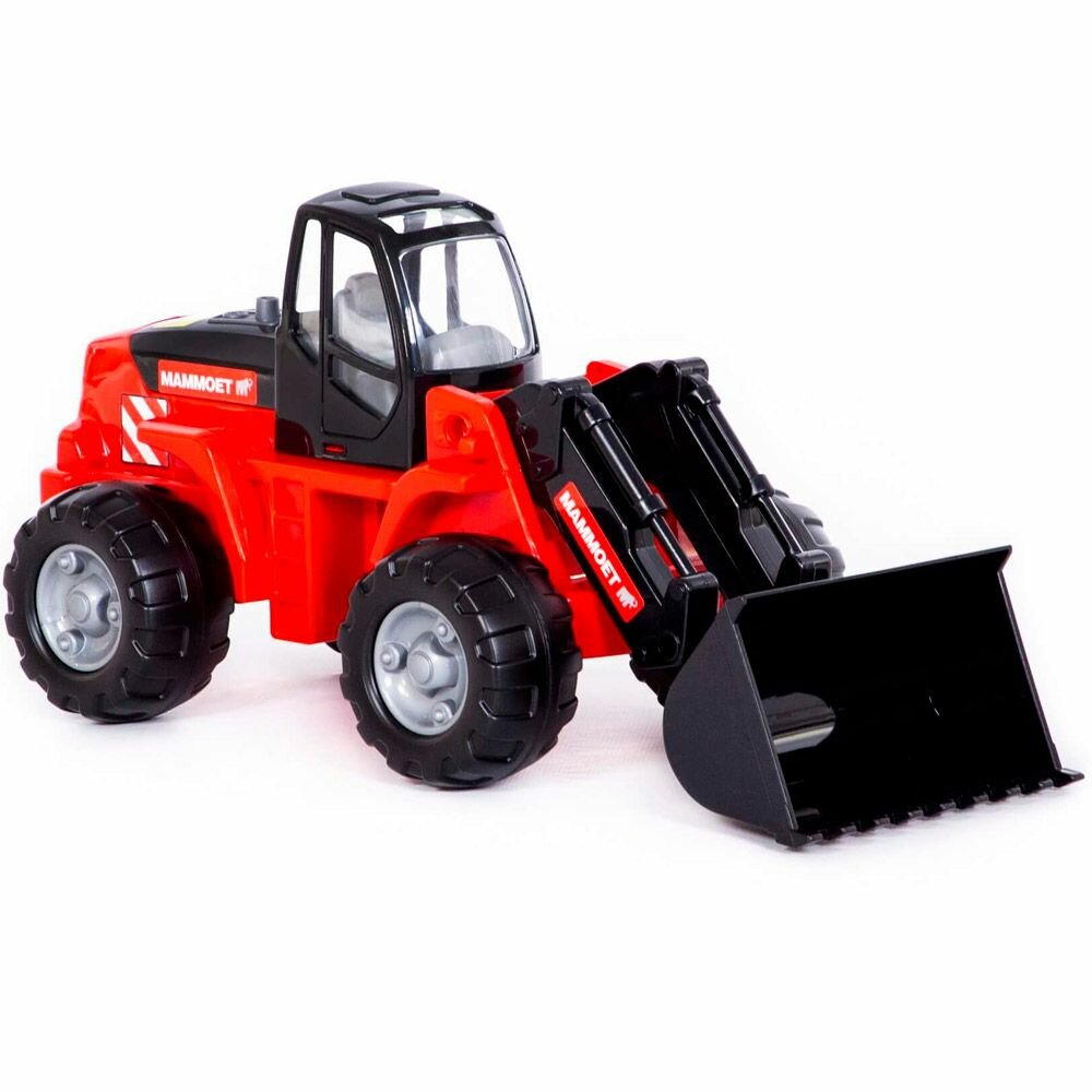Трактор-погрузчик "MAMMOET" с ковшом, детская машинка для мальчика, пластиковая машинка-игрушка для сюжетно-ролевых игр