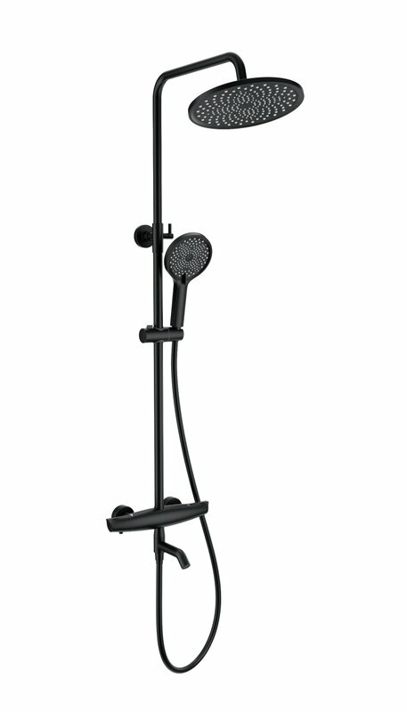Душевая стойка Wonzon & Woghand Capsule WW-B3031-A2-MB матовая черная
