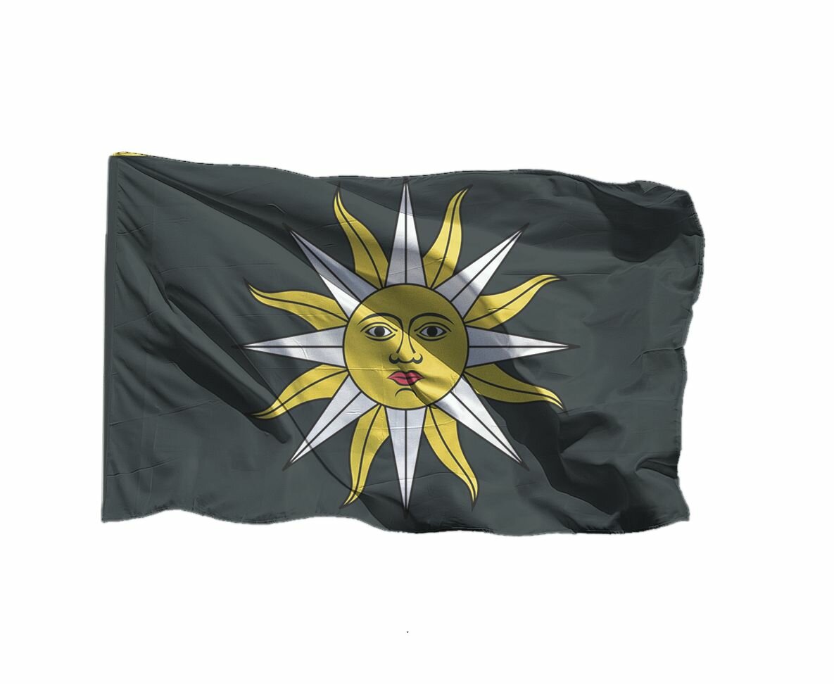 Флаг Империи Нильфгаард из Ведьмака 90х135 см на шёлке для ручного древка