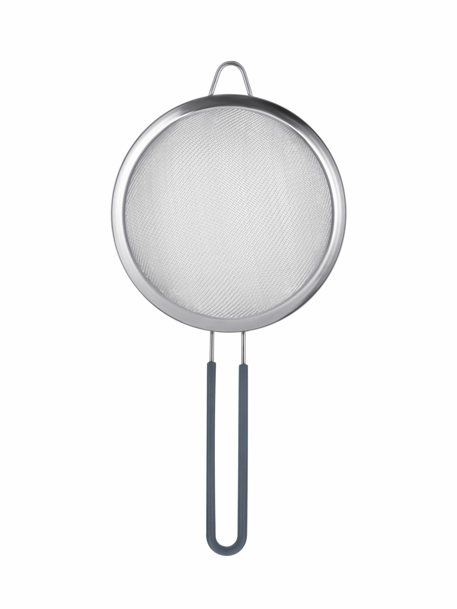 Сито для процеживания муки и песка на кухню металлическое 18 см Linea PRONTO, сетка для промывания макарон и риса из нержавеющей стали